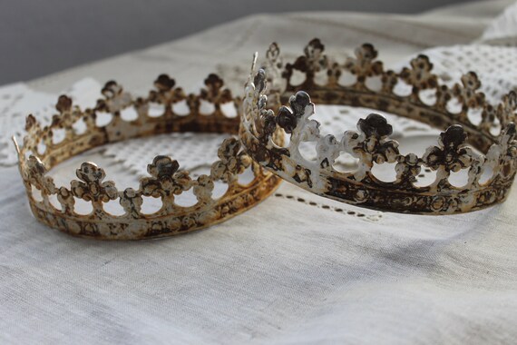 Handmade Metal Lace Rusted Crown Metal Patina Flower Crown - Etsy