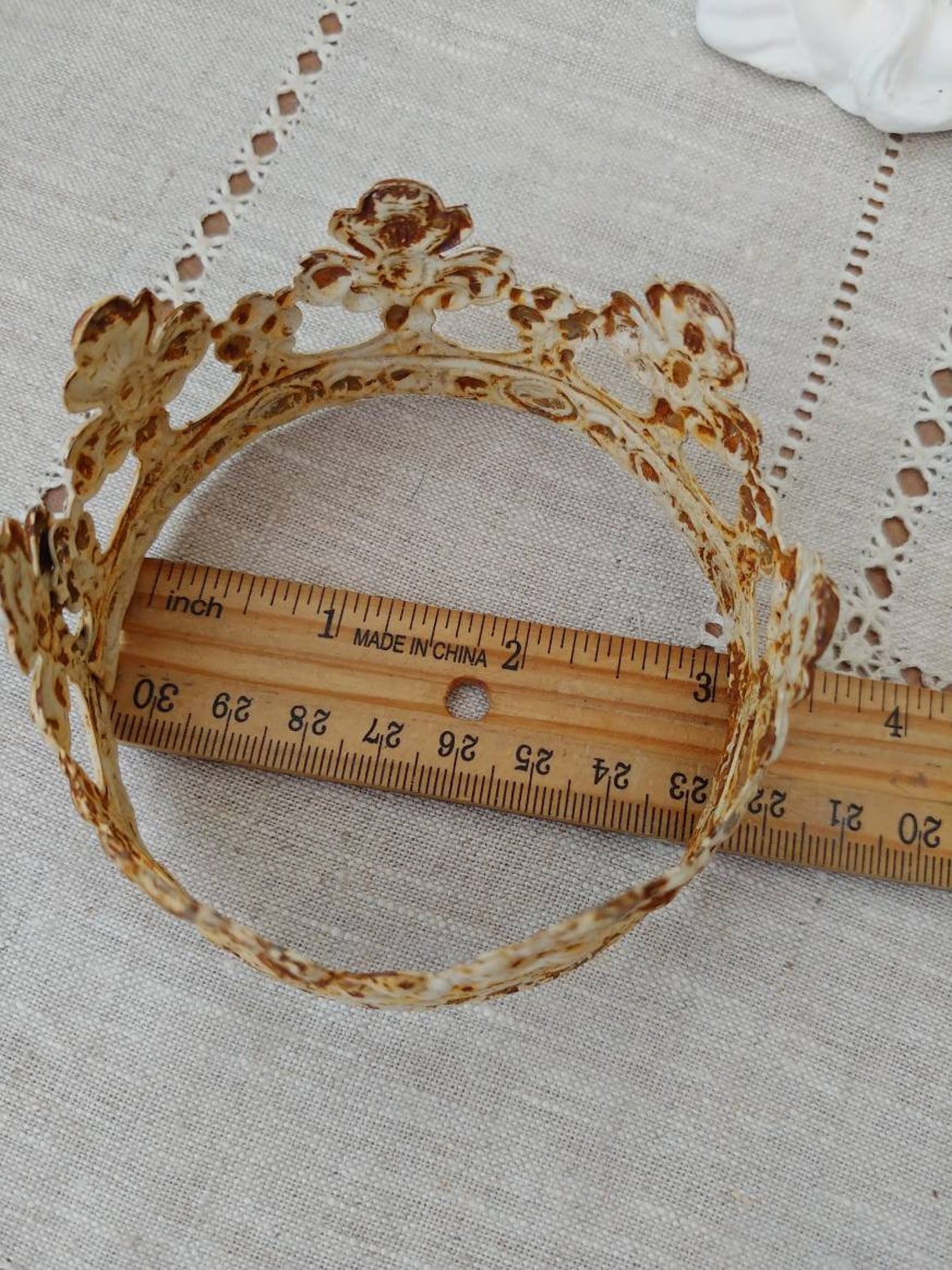 Handmade Metal Lace Rusted Crown Metal Patina Flower Crown - Etsy