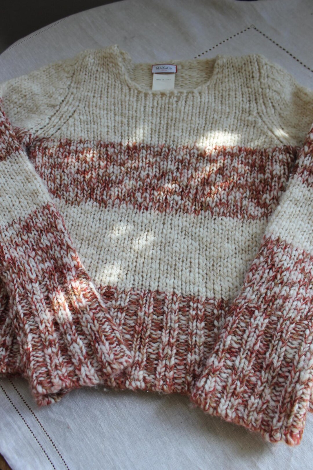 Vintage Max & Co Chunky Knit Sweater, Wool Mohair, Made in Italy, Size ...