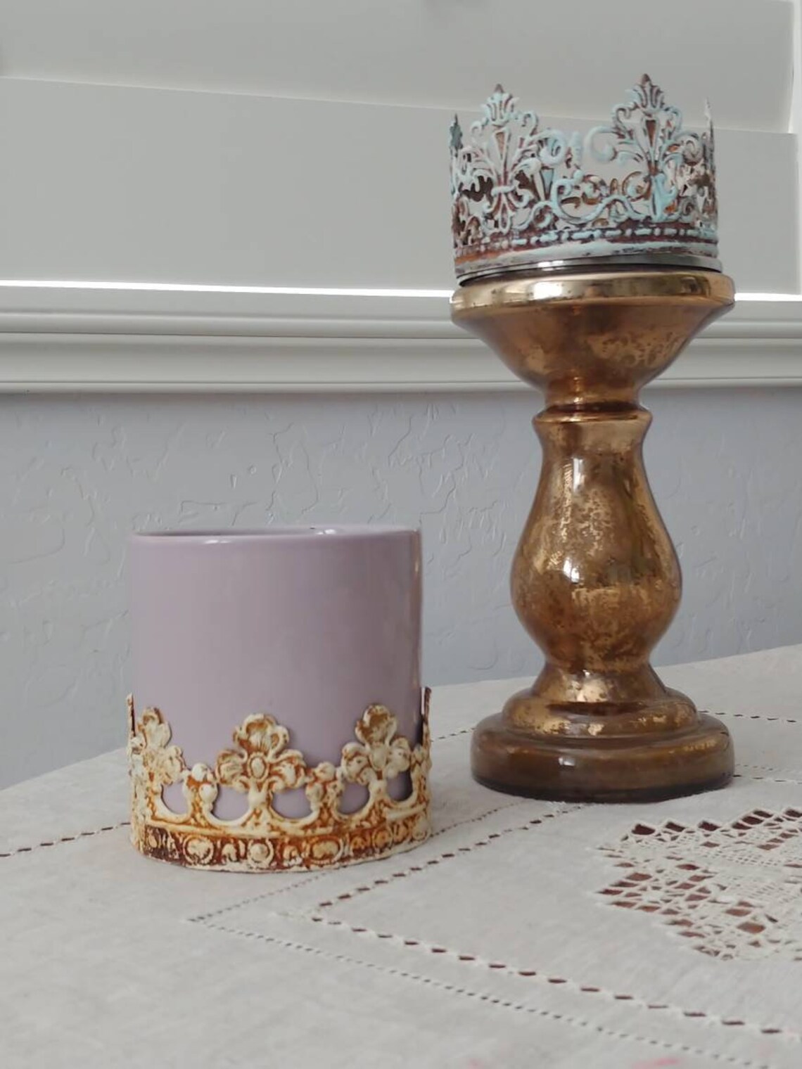 Handmade Metal Lace Rusted Crown Metal Patina Flower Crown - Etsy