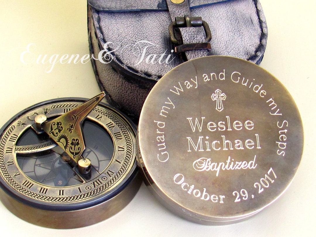 Personalized Baptism Compass First Holy Communion Custom - Etsy