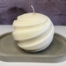 Spiral Sphere Candle| Swirl Ball Candle| Natural | Perfect Gift ...