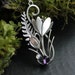 Silver Necklace Crocus Spring Flower Pendant Floral Jewelry - Etsy