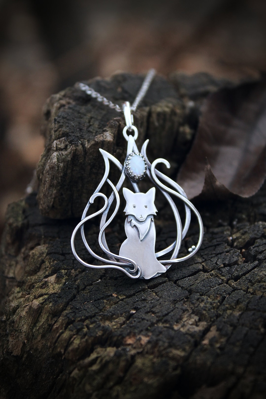 Silver Pendant Kitsune Japan Fox Necklace Totem Animal - Etsy Silver Pendant Kitsune Japan Fox Necklace Totem Animal - Etsy