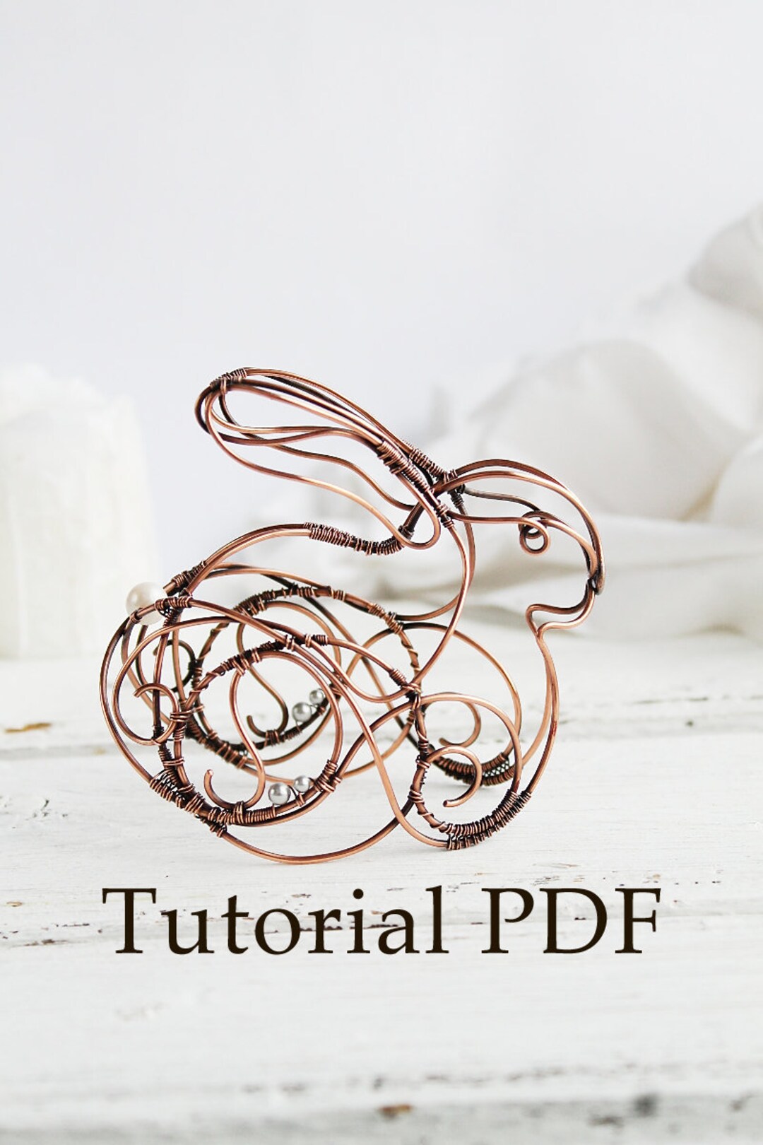 Tutorial DIY Project - PDF Tutorial Wire Wrapped Sculpture Rabbit ...