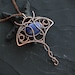 Wire Wrapped Manta Ray Pendant Tutorial: Copper Wire, Lapis Cabochon ...