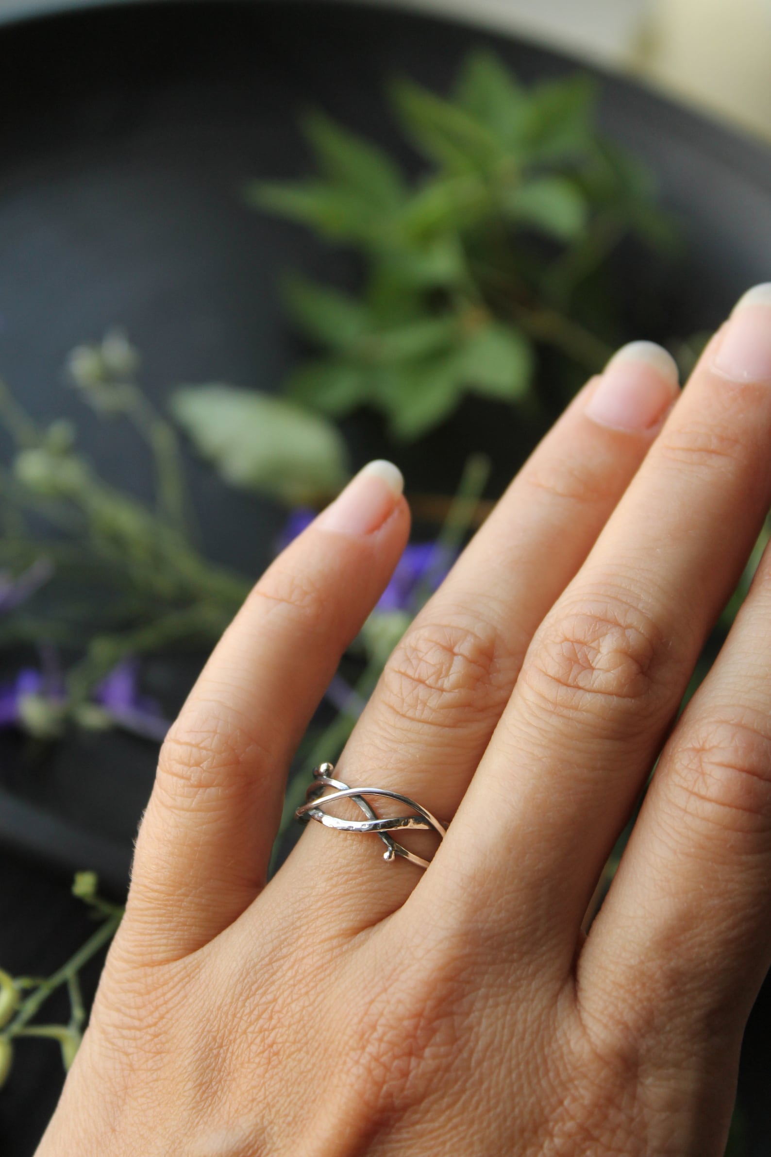 Twig silver ring for men Wedding band elven ring Forest | Etsy
