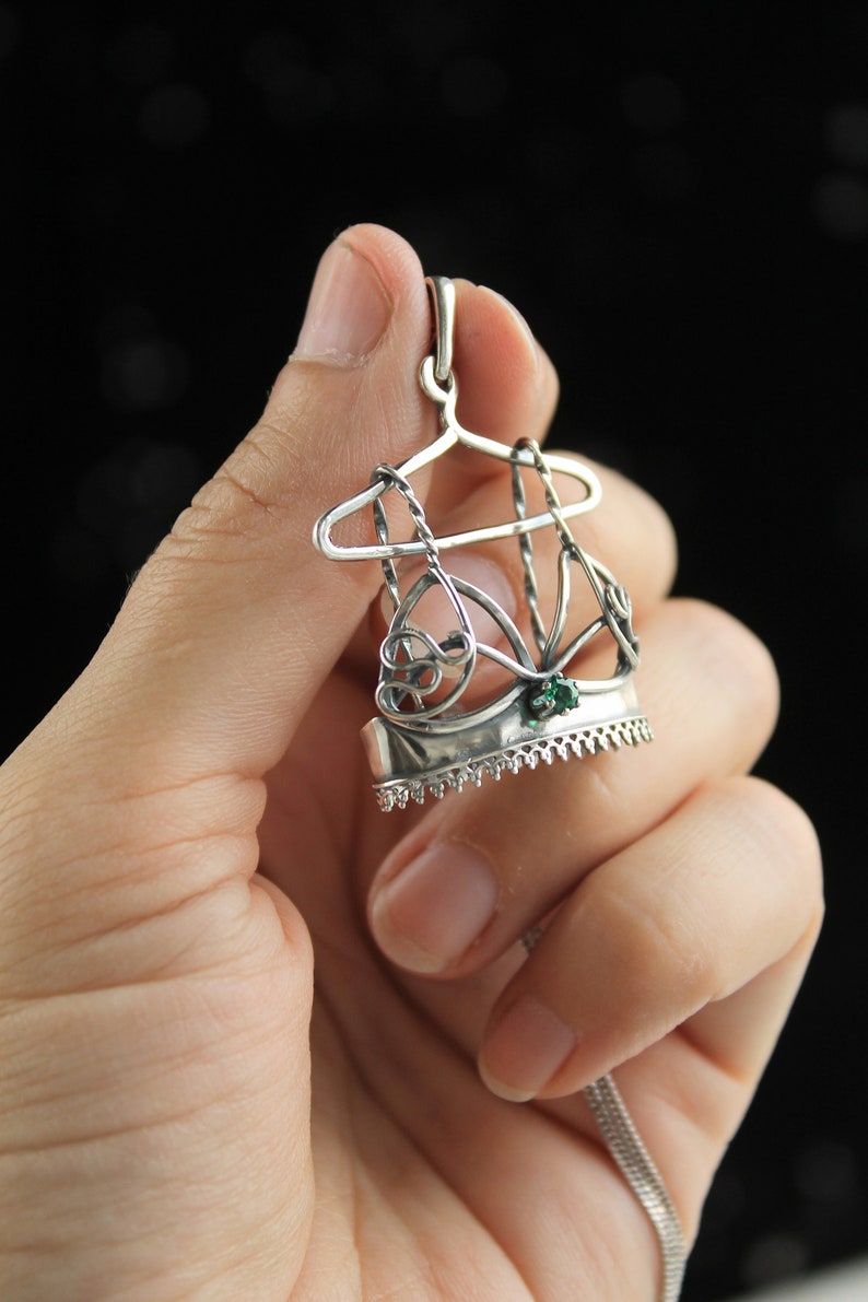 Silver Bra Artisan Pendant Hand-fabricated Jewelry - Etsy