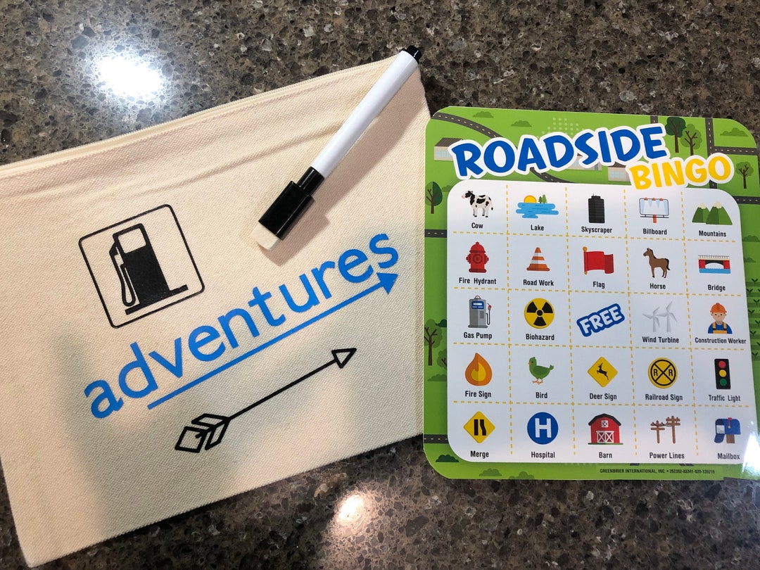 Travel Roadside Bingo - Etsy