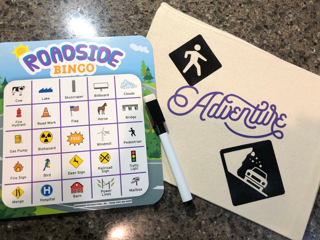 Travel Roadside Bingo - Etsy