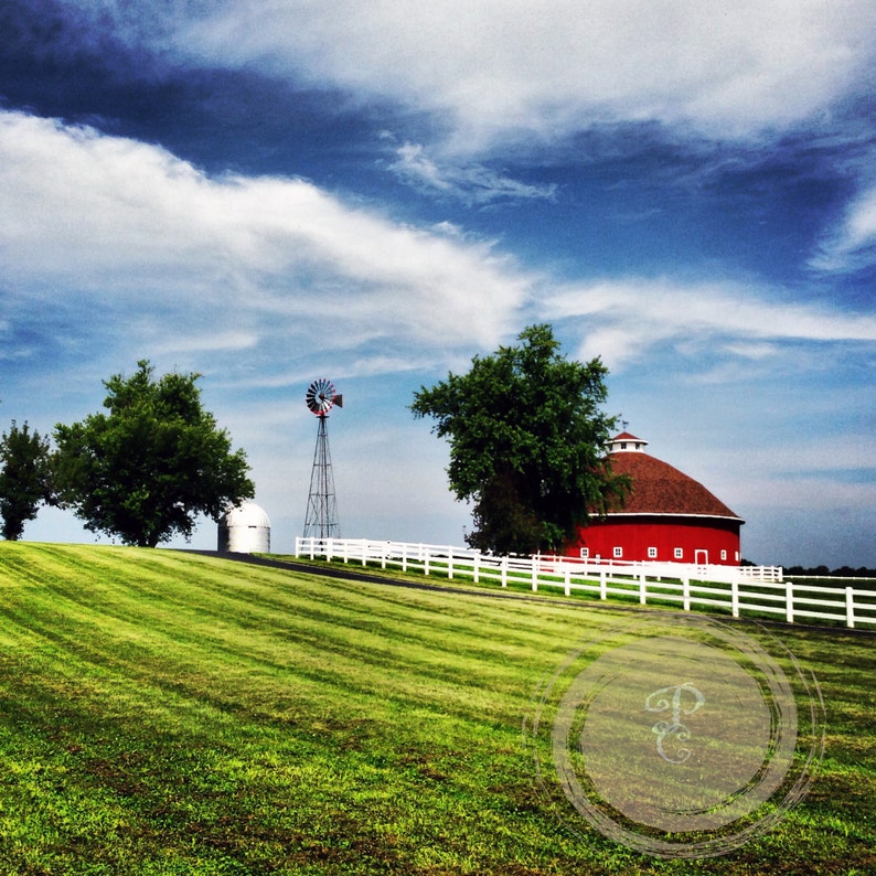 Big Red, Red Barn Farm Photograph, 12 X 12, Country, Home Decor, Rustic ...
