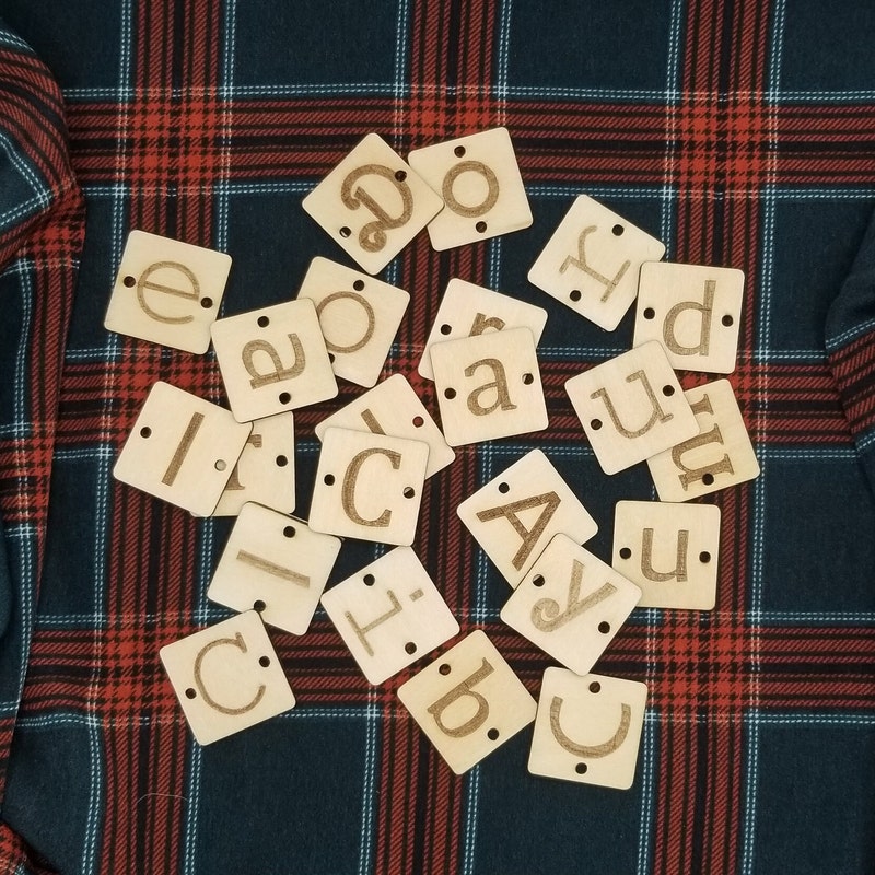 Alphabet Buttons - Etsy
