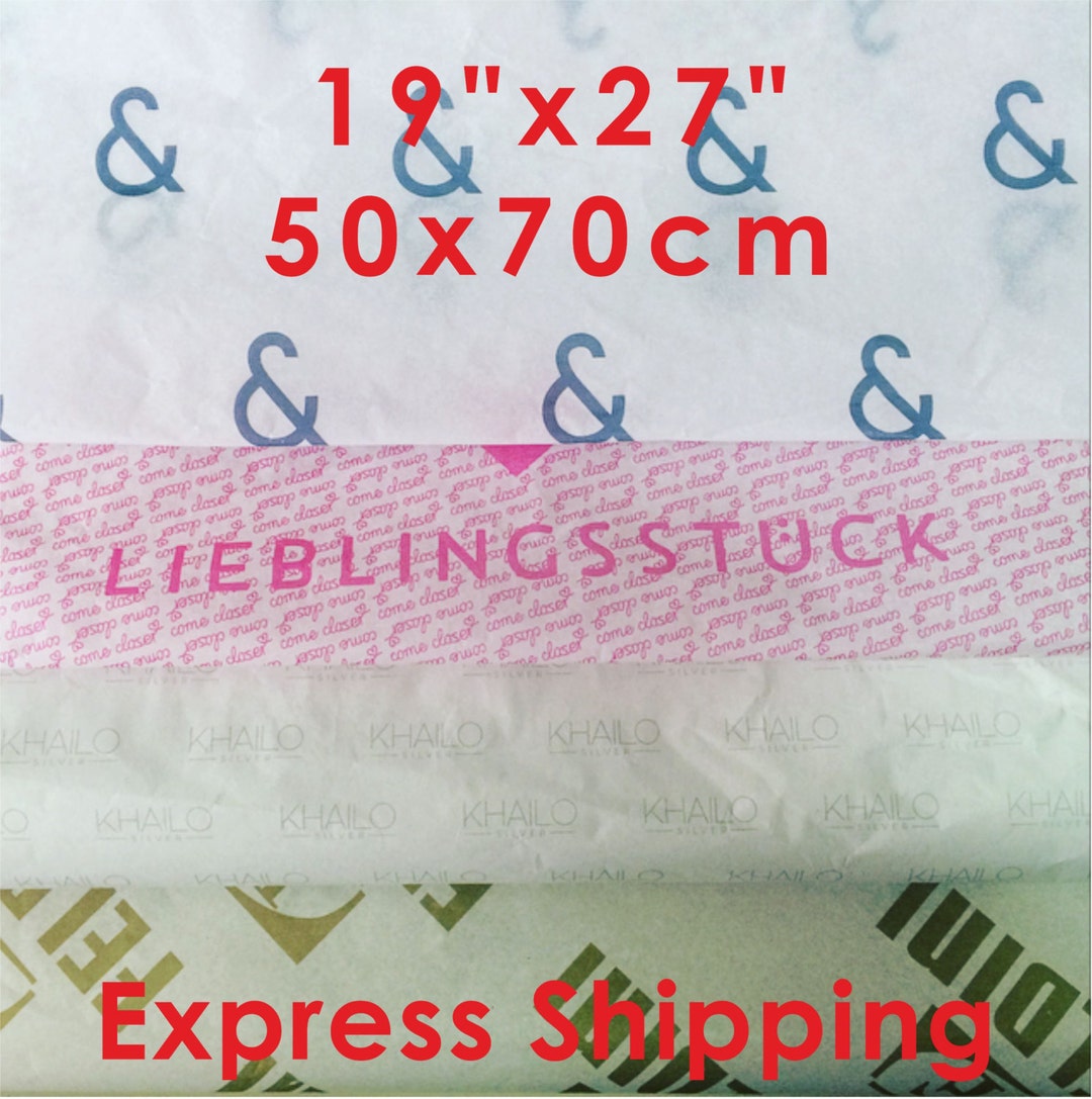 Custom Logo Print TISSUE PAPER 19x27 Gift Wrapping - Etsy