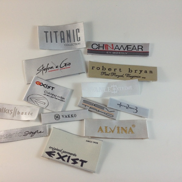 Custom Satin Labels - Etsy