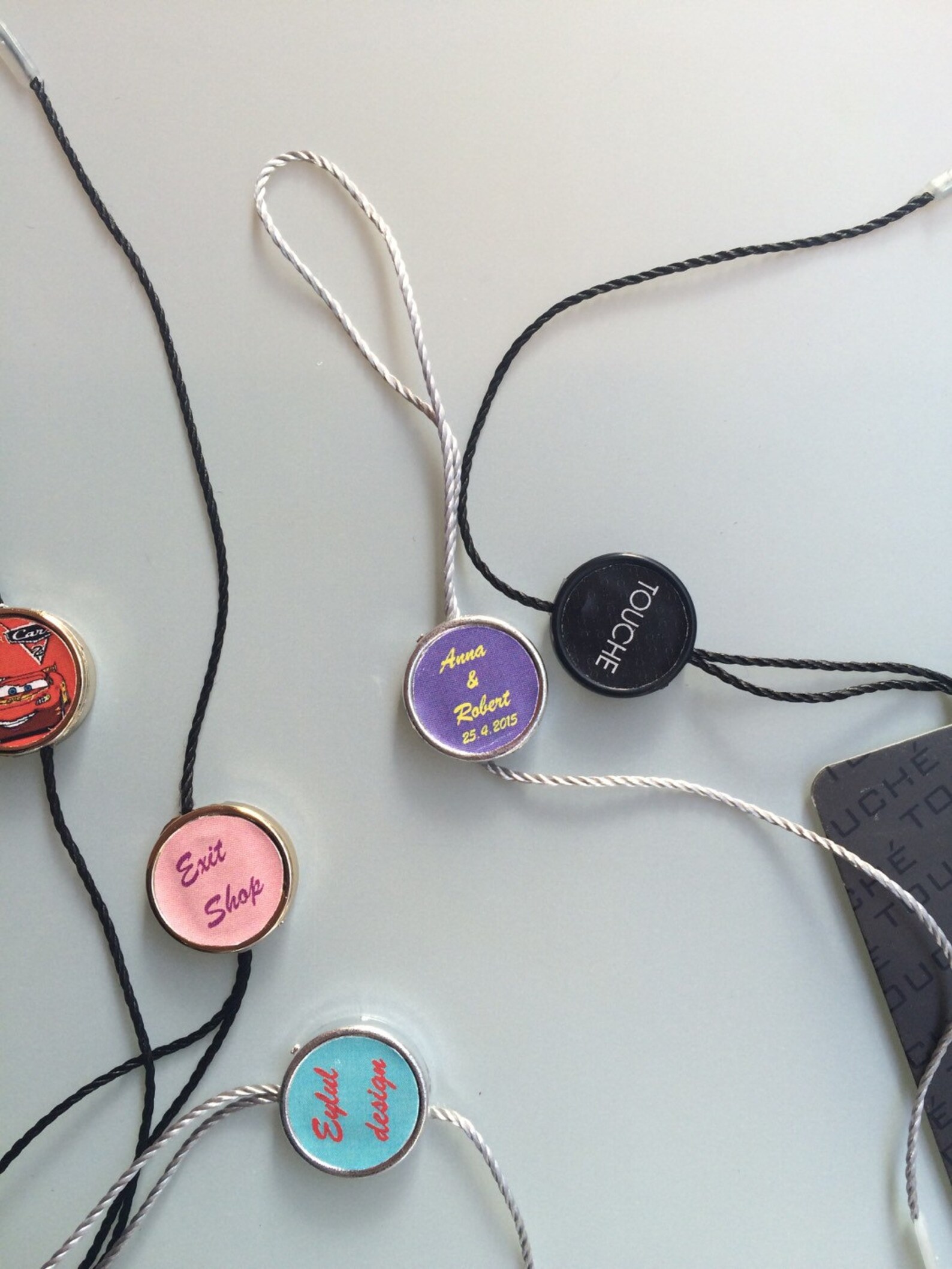 200pcs. Custom Logo Sticker Plastic Tag - Etsy