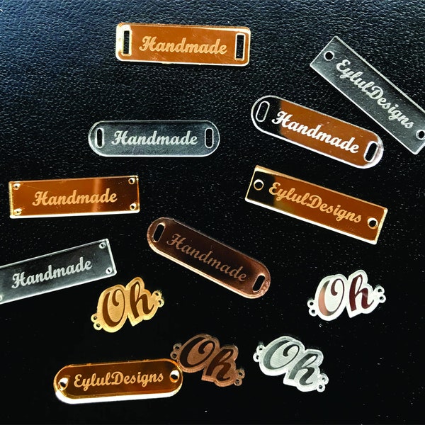 Acrylic Logo Label - Etsy