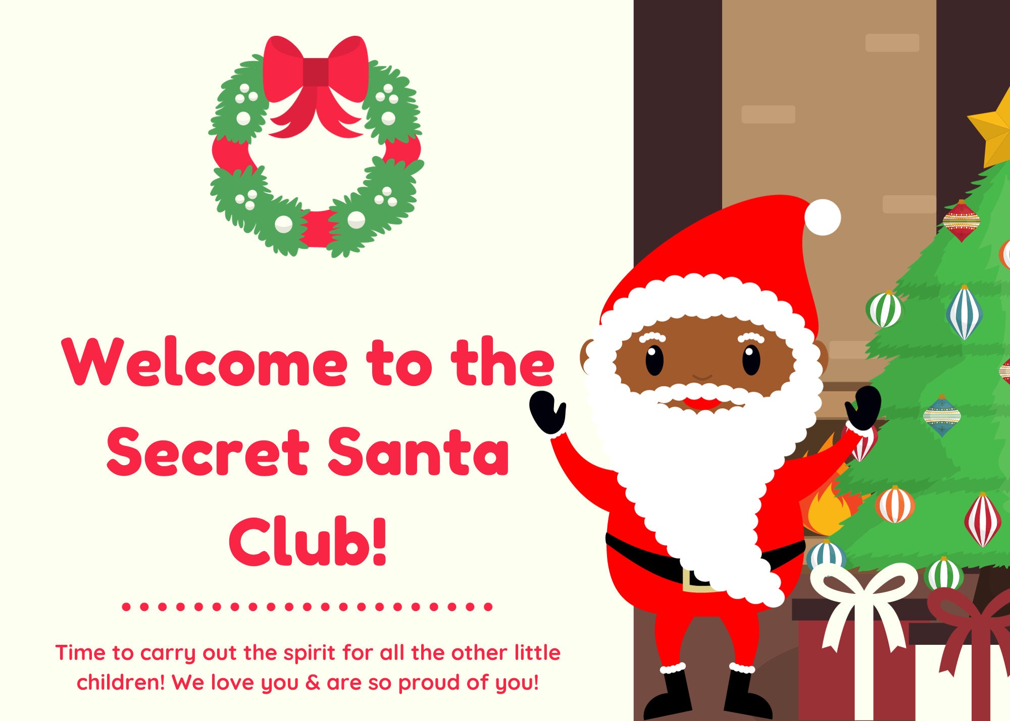 Secret Santa Club Certificate - Etsy