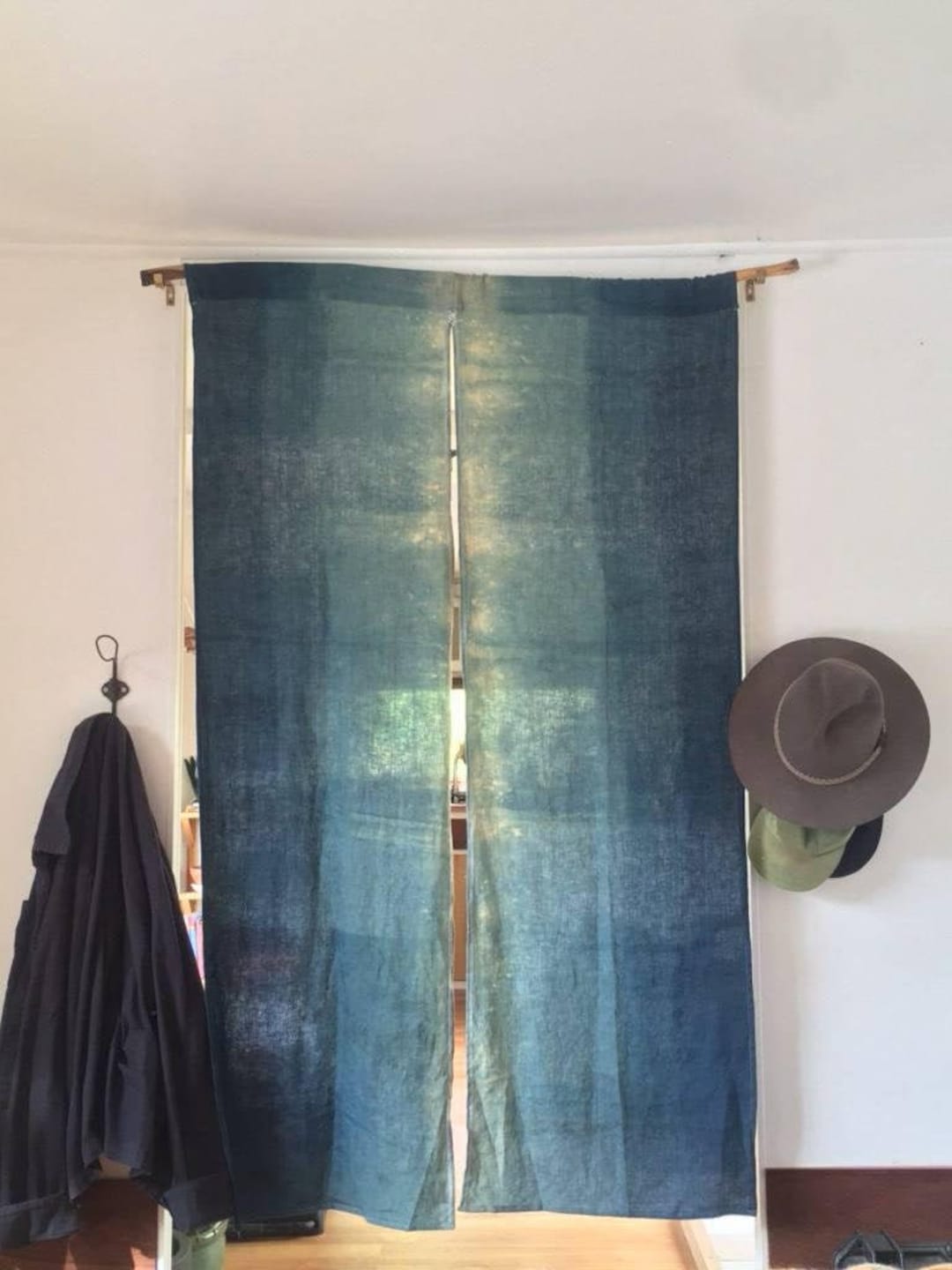 Linen Noren Made to Order - Dyed With Natural Indigo - Etsy