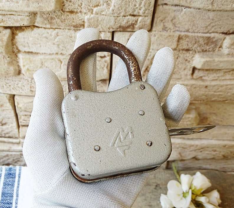 Rare Vintage Padlock With Unique Key Russian Padlock Old - Etsy