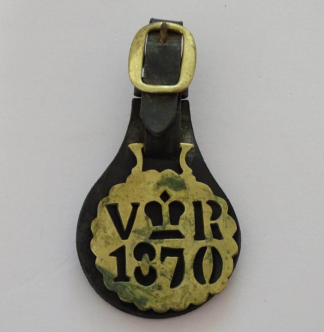 Rare Antique Brass Horse Harness in Leather, Queen Victoria 1870 Shape ...