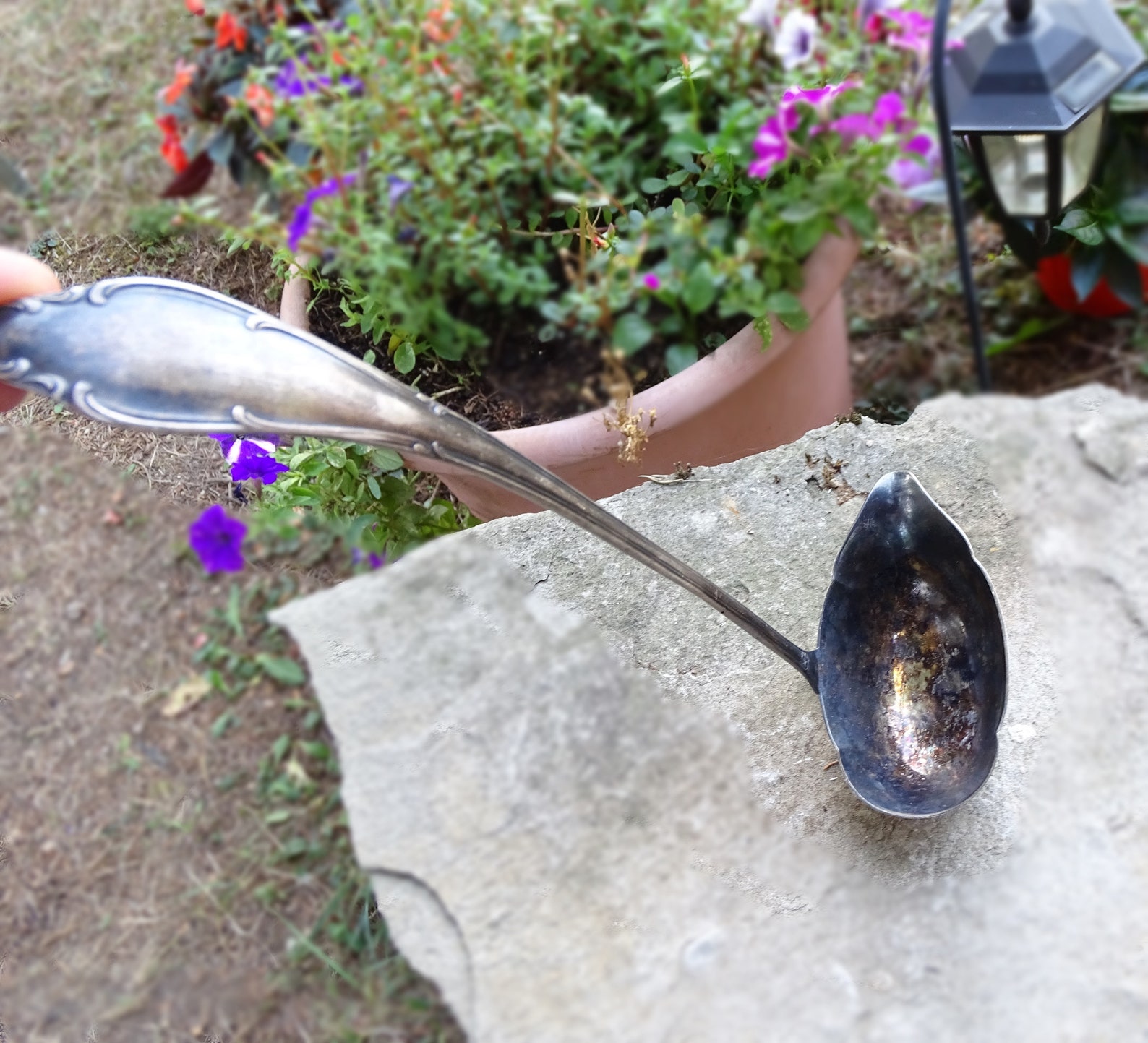 Antique Silverplate Soup Ladle Wellner PatentVintage Long | Etsy