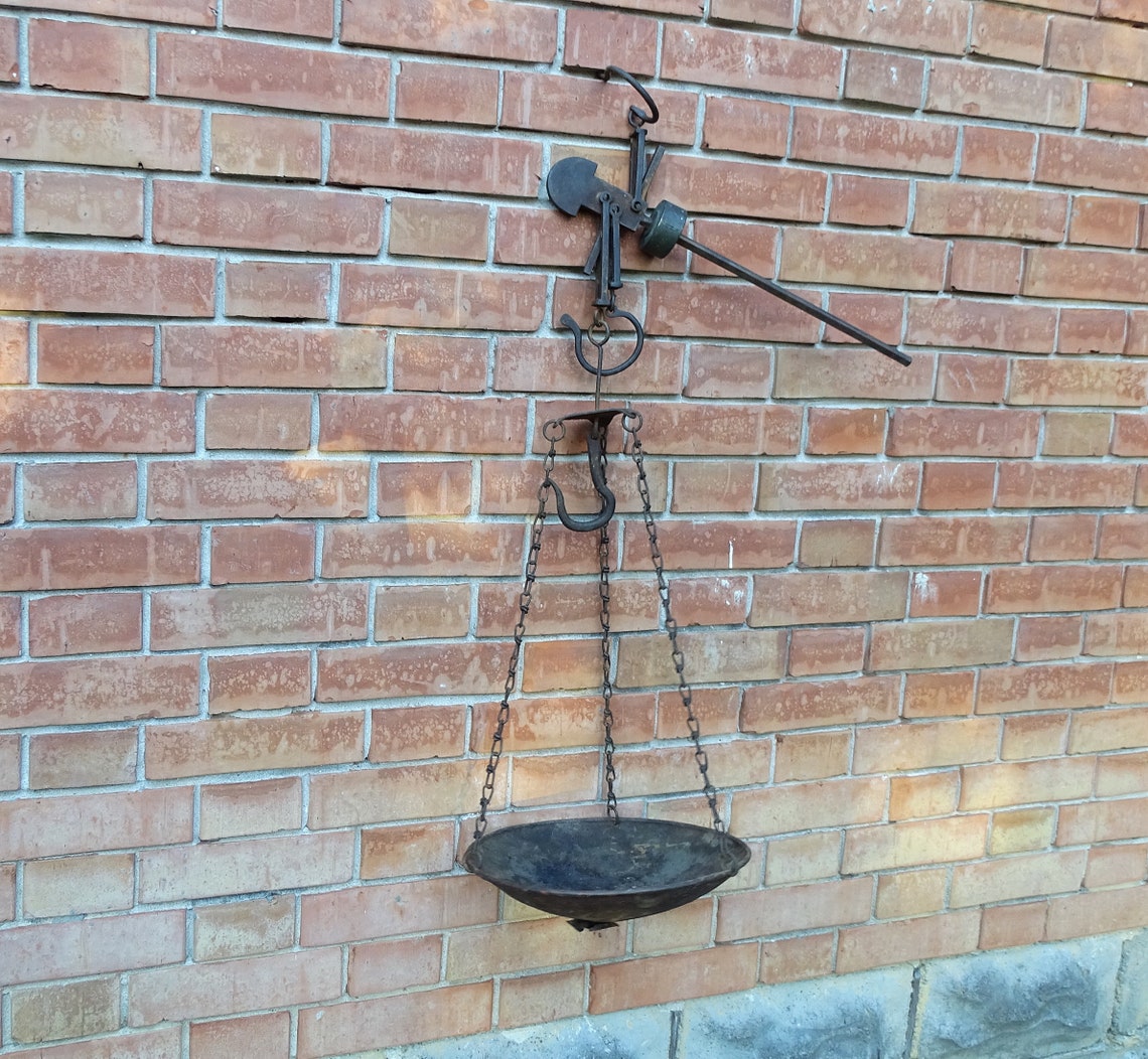 Antique Balance Scale Vintage Weight Scale Rustic Home Hanging | Etsy