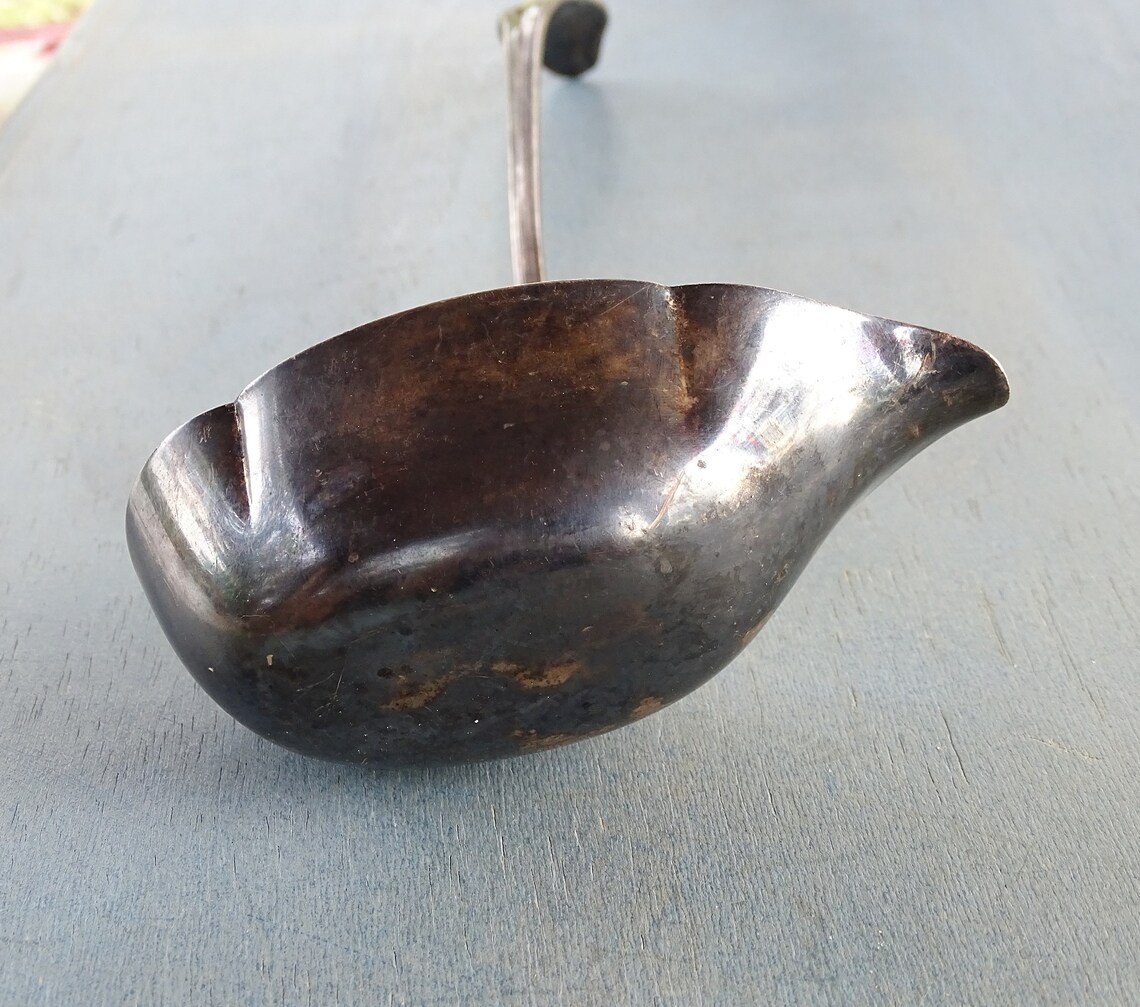 Antique Silverplate Soup Ladle Wellner PatentVintage Long | Etsy