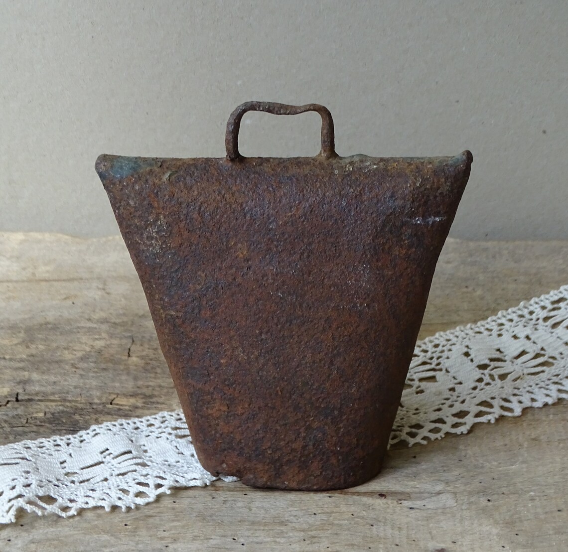 Large Antique Cow Bell 1800s Primitive Hand Forged Metal Bell - Etsy