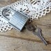 Vintage Padlock With Key,old Rusty Padlock,cottage Chick,rustic Home ...