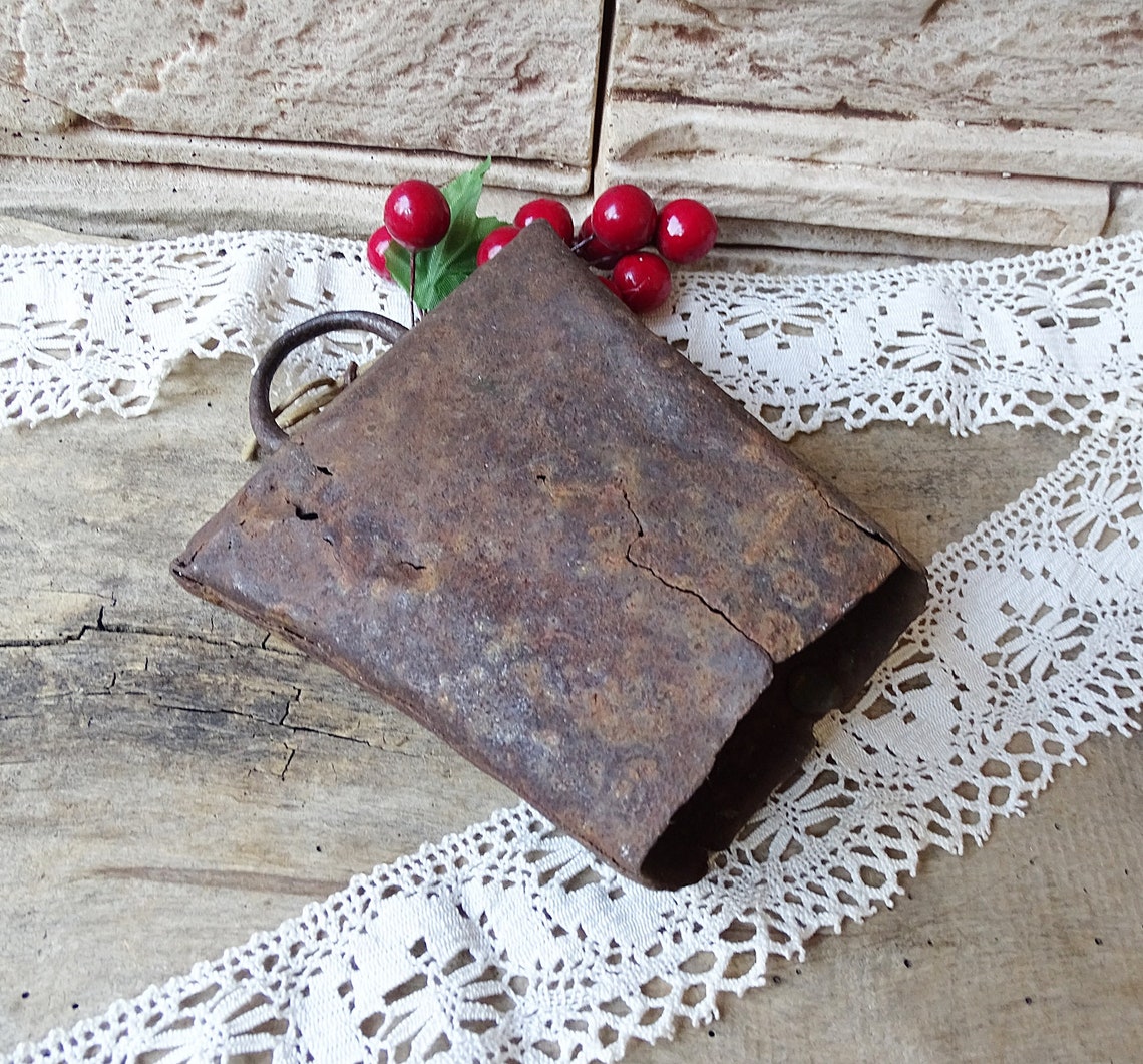Large Antique Cow Bell 1800s Primitive Hand Forged Metal Bell - Etsy