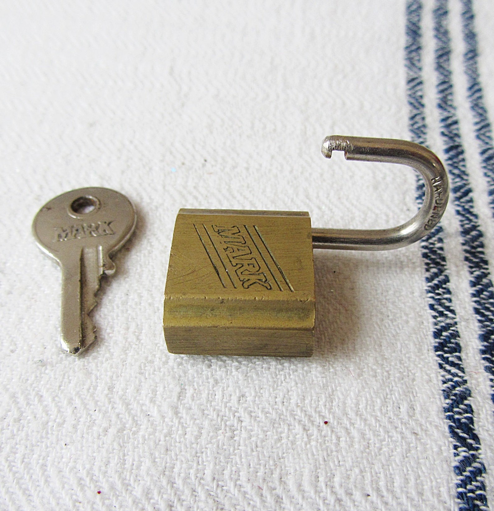 Vintage Padlock With Key Mark Working Old Padlock Rustic Home | Etsy