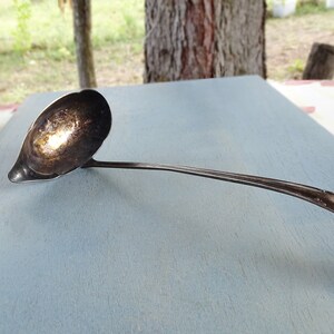 Antique Silverplate Soup Ladle Wellner Patent,vintage Long Handle Ladle ...