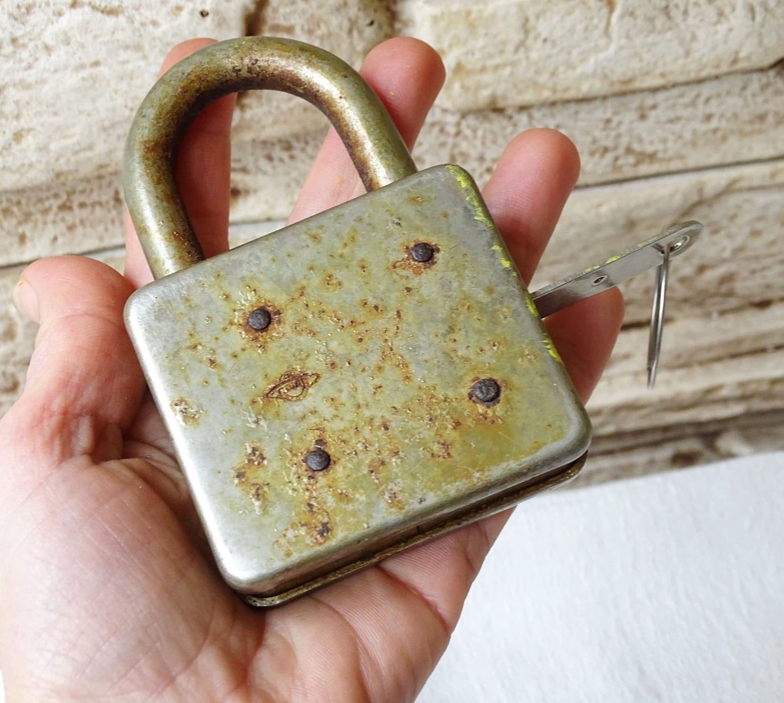 Rare Vintage Padlock With Unique Keyrussian Padlockold | Etsy