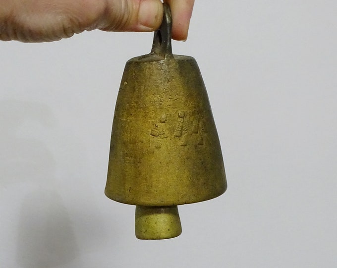 Vintage Cow Bell With Bell Clapper,primitive Bell,farmhouse Rustic ...