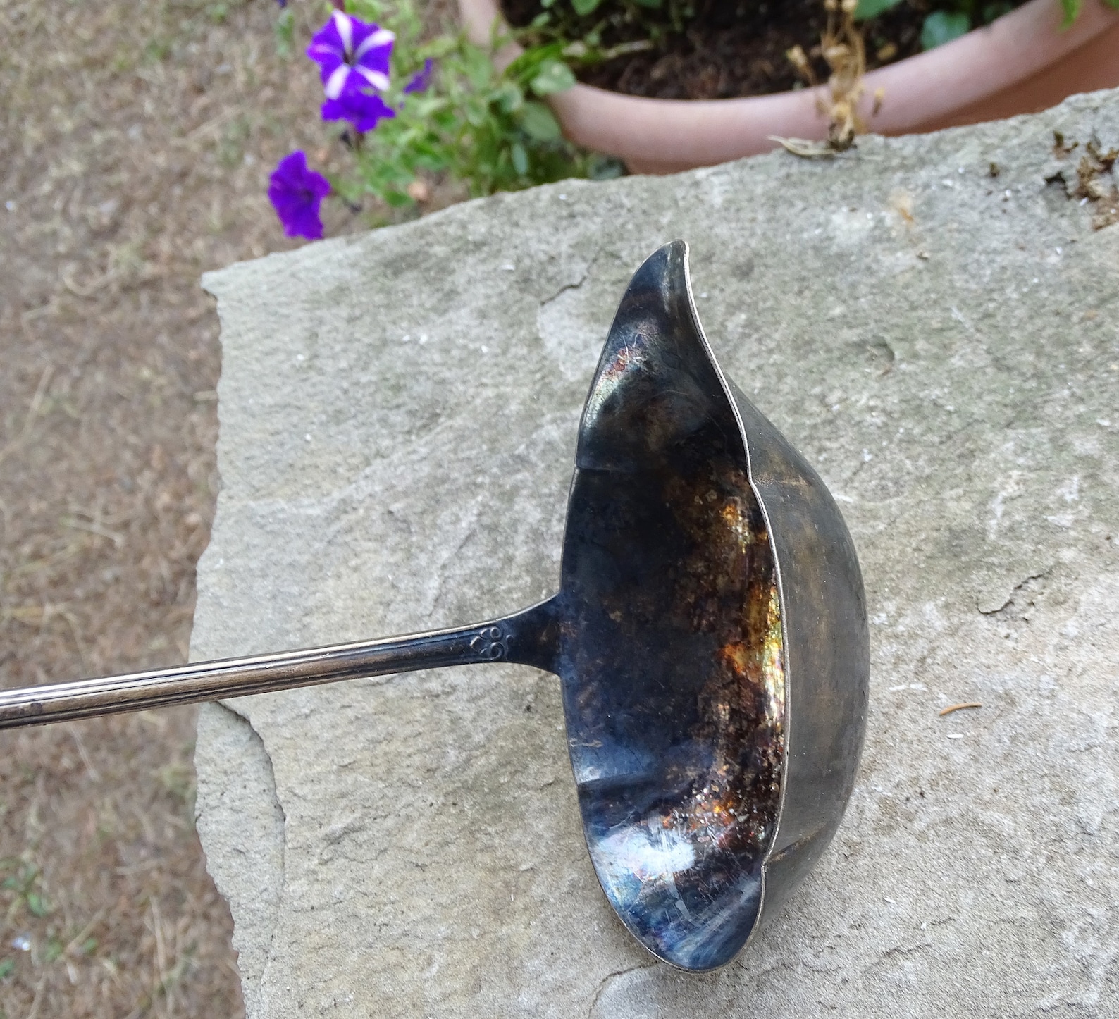 Antique Silverplate Soup Ladle Wellner Patentvintage Long - Etsy