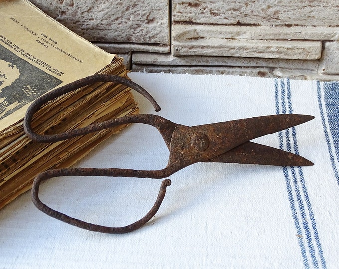 Antique Hand Forged Scissors 1800 Old Scissors Industrial - Etsy