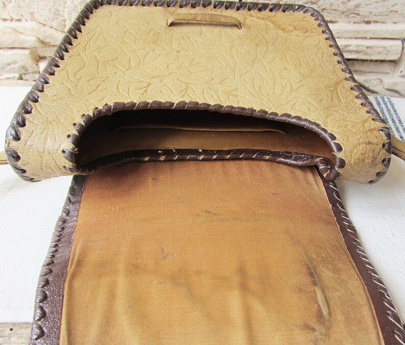 Vintage Leather Bag Women's 70s Brown Leather Bag Vintage | Etsy