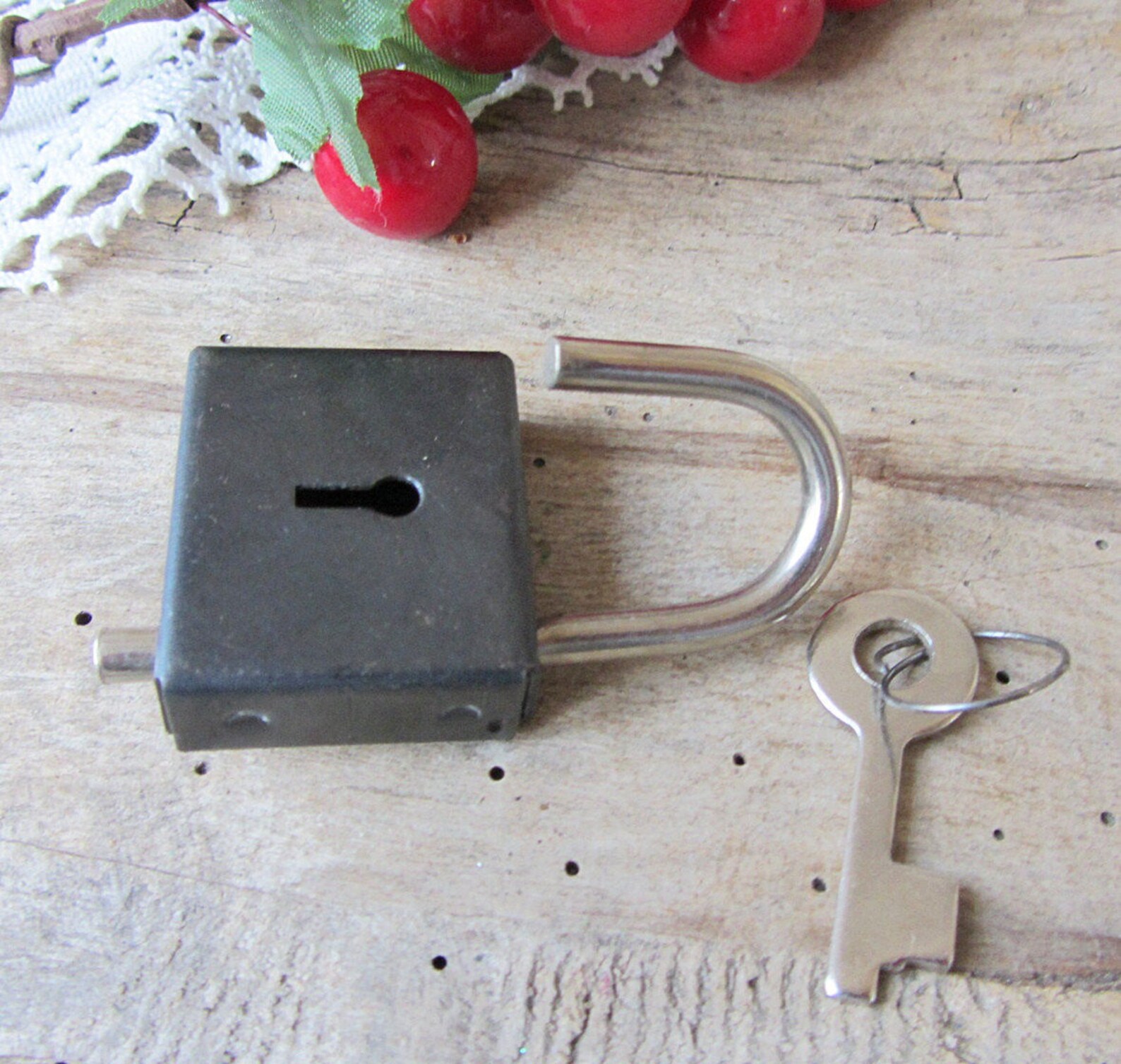 Vintage Padlock With Key Working Old Padlock Rustic Decor - Etsy