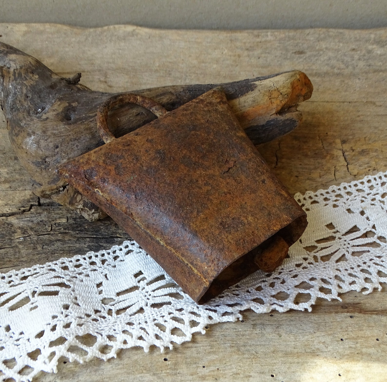 Antique Cow Bell With Clapper Primitive Collectible Bell - Etsy