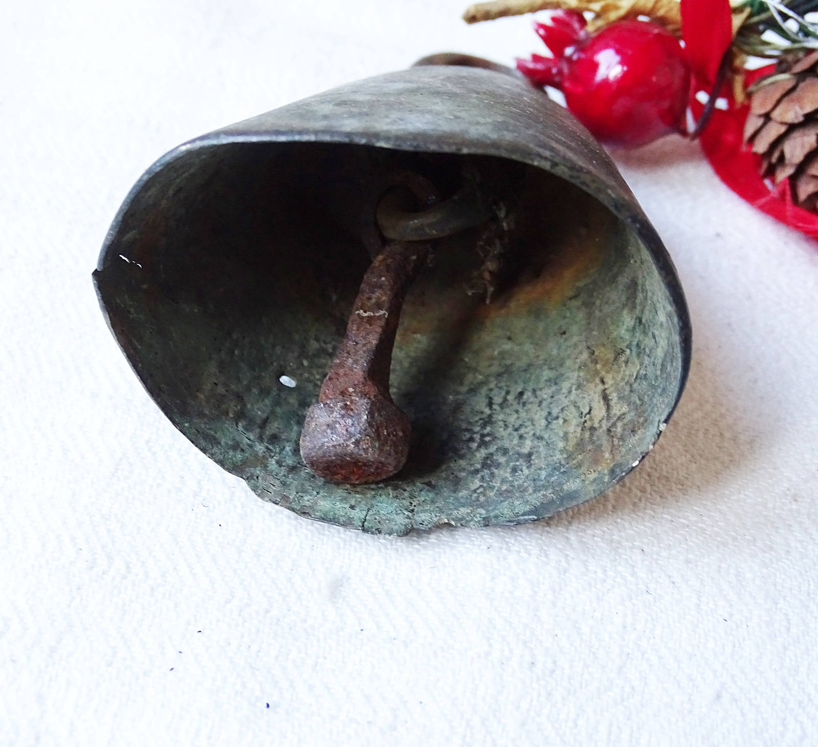 Antique Cow Bell With Clapper Primitive Collectible Bell Farmhouse ...
