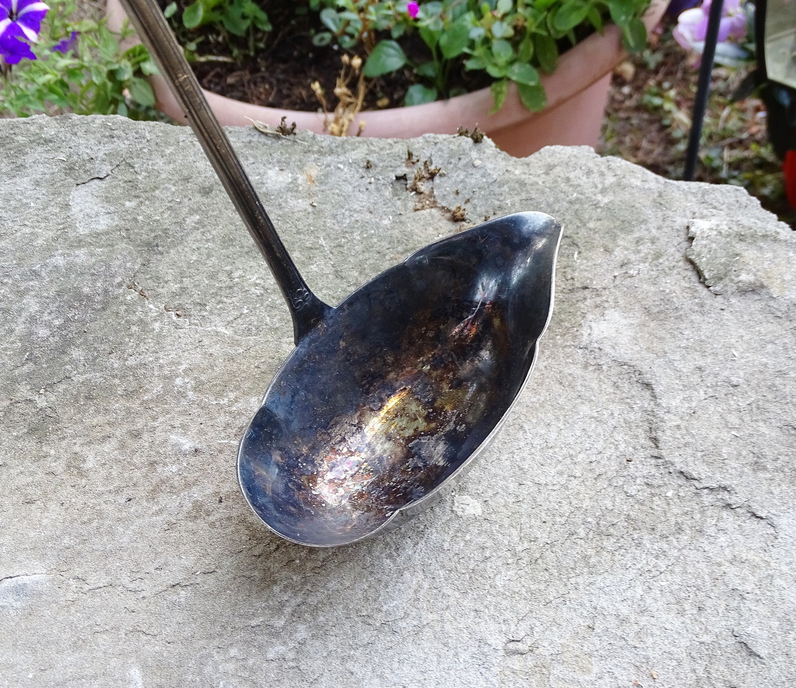 Antique Silverplate Soup Ladle Wellner PatentVintage Long | Etsy