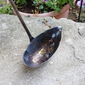 Antique Silverplate Soup Ladle Wellner Patent,vintage Long Handle Ladle ...