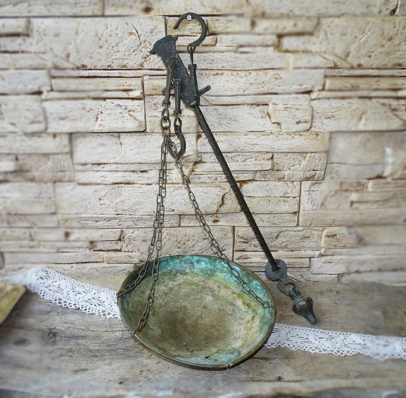 Antique Balance Scale Vintage Weight Scale Rustic Home Rust | Etsy
