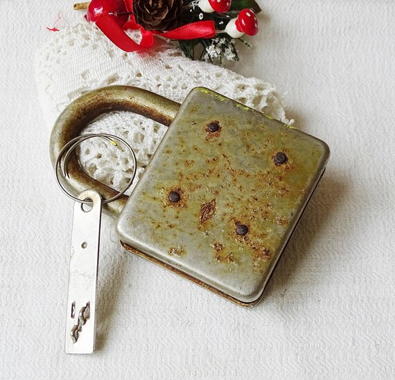 Candado vintage raro con llave única candado ruso candado | Etsy