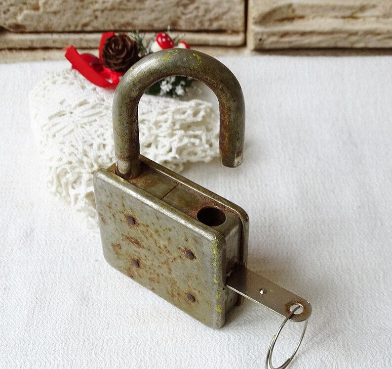 Candado vintage raro con llave única candado ruso candado - Etsy España