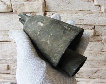 Antique Cow Bell With Clapper Primitive Collectible Bell | Etsy