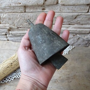 Vintage Cow Bell With Bell Clapperprimitive Bellfarmhouse | Etsy