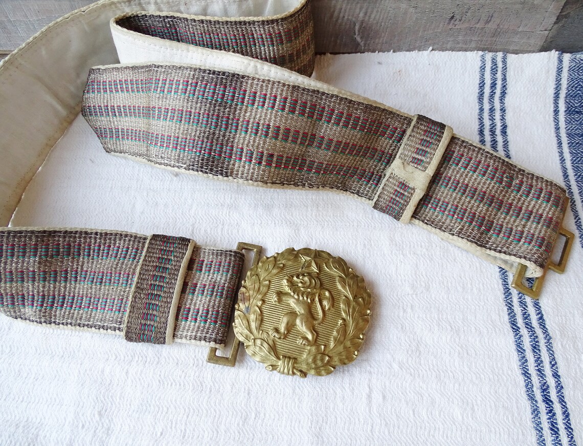 Vintage Army Parade Officer Belt Vintage Military Belt | Etsy