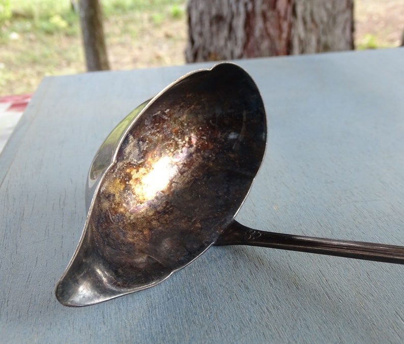Antique Silverplate Soup Ladle Wellner PatentVintage Long | Etsy