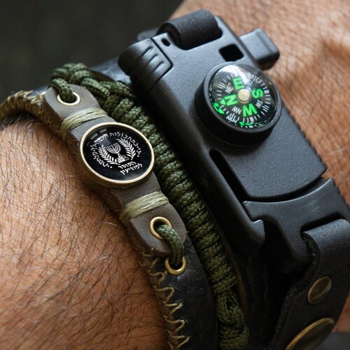 Mossad Bracelet / Survival Bracelet / Israel Army IDF Tzahal - Etsy